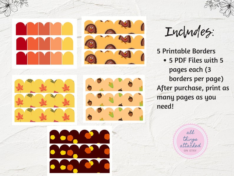 Fall Bulletin Board | Printable Fall Bulletin Borders | Thanksgiving ...