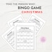 Christmas Games | Printable Christmas Bingo | Christmas Activity | Find ...