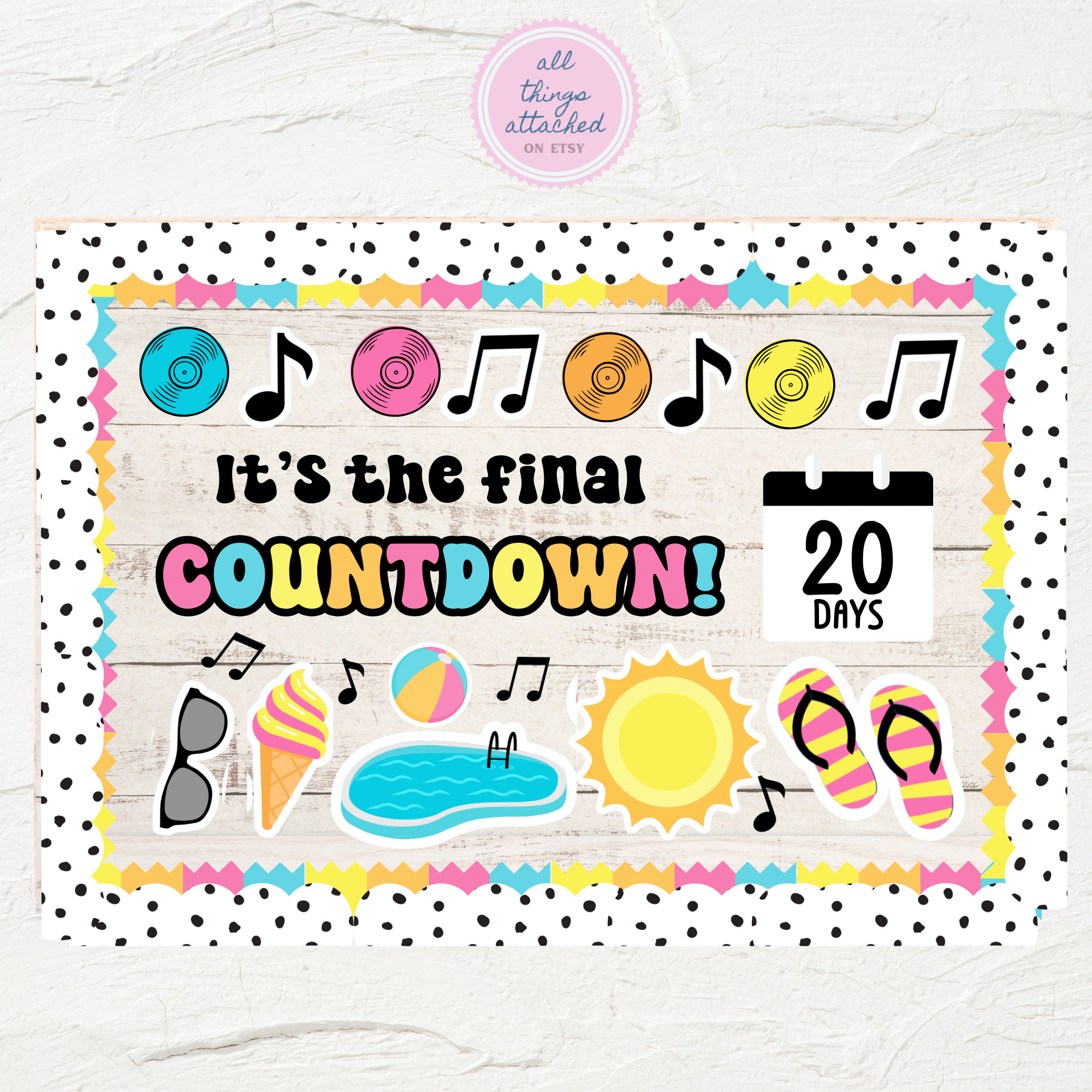 End of the Year Bulletin Board | Printable May June Bulletin Board Kit ...