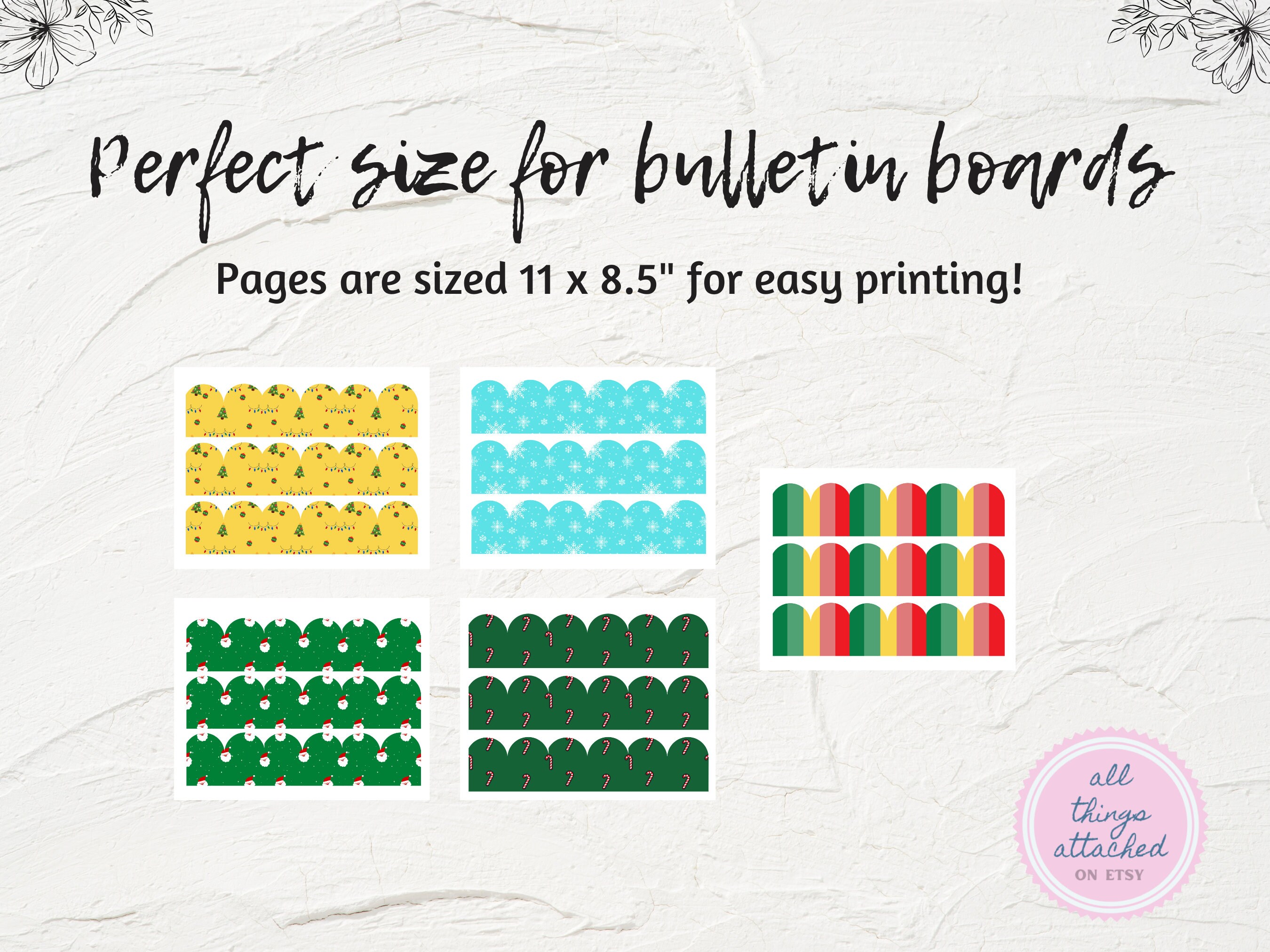 Christmas Bulletin Board | Printable Bulletin Board Borders | Winter ...