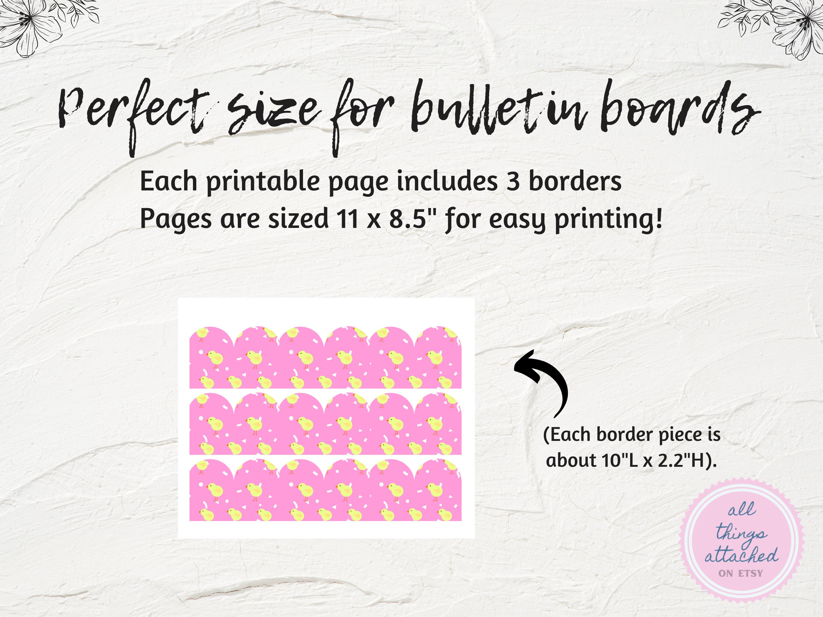 Easter Bulletin Board Borders | Printable Bulletin Board Trim | Easter ...
