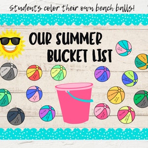 May Bulletin Board Kit | Our Summer Bucket List | With Classroom ...