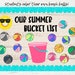 May Bulletin Board Kit Our Summer Bucket List With Classroom Activity ...