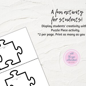Puzzle Pieces Classroom Board | Printable Bulletin Board Kit | We Are ...