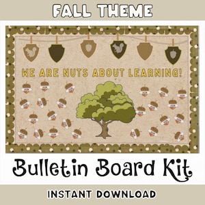 Nuts About Learning Bulletin Board - Etsy