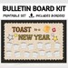 New Year Bulletin Board Idea Printable Bulletin Board Kit Toast to A ...