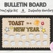 New Year Bulletin Board Idea Printable Bulletin Board Kit Toast to A ...