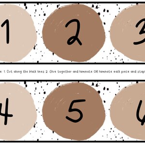 Neutral Abstract Classroom Number Line Display 1-120 - Etsy