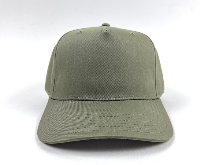 Olive Green Otto 5 Panel Mid Profile Snap Backs All / Baseball/ Cap ...