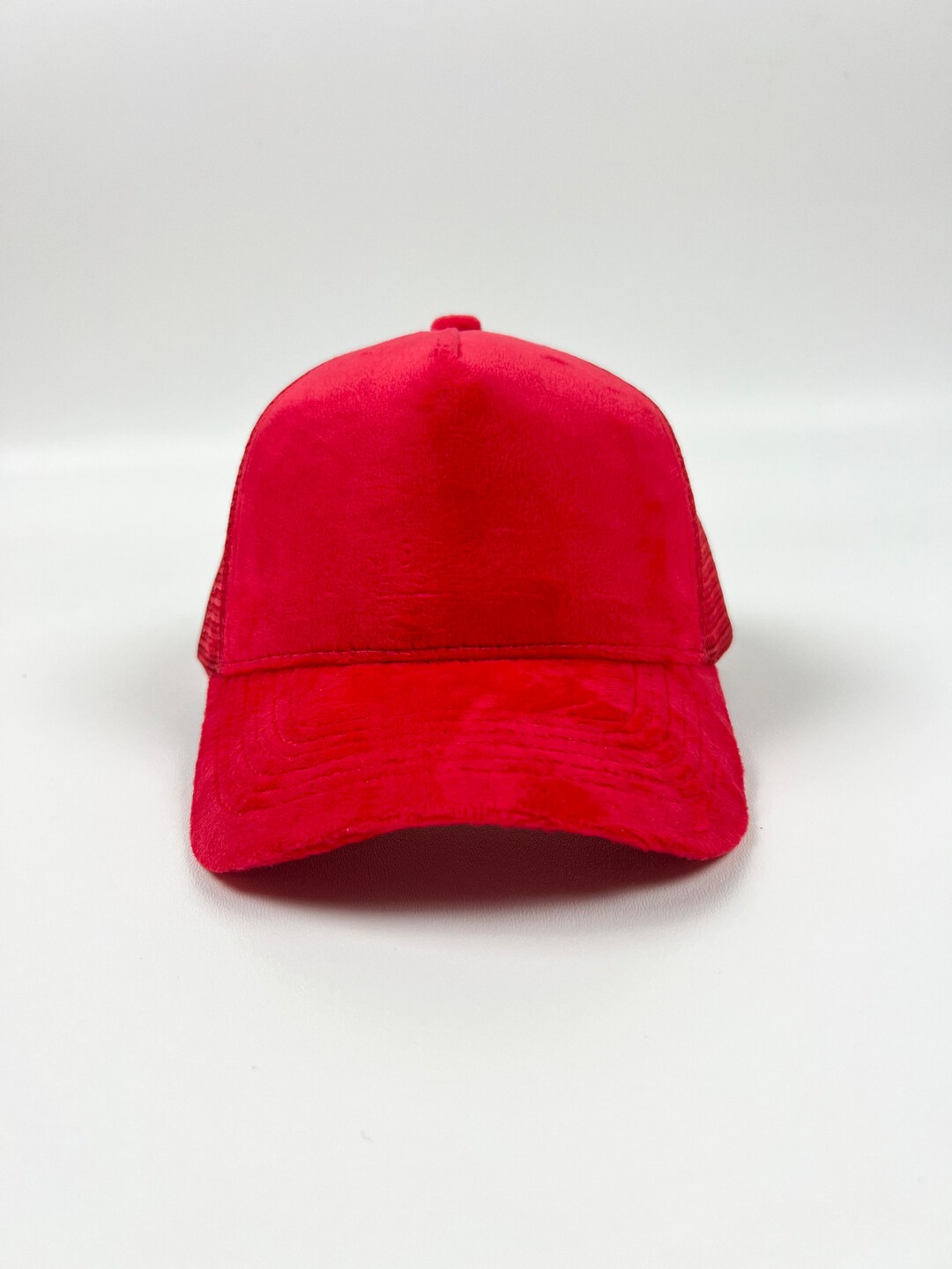 Red Velvet Trucker Hats Blank/ Suede/ Baseball/ Trucker Caps/ Foam ...