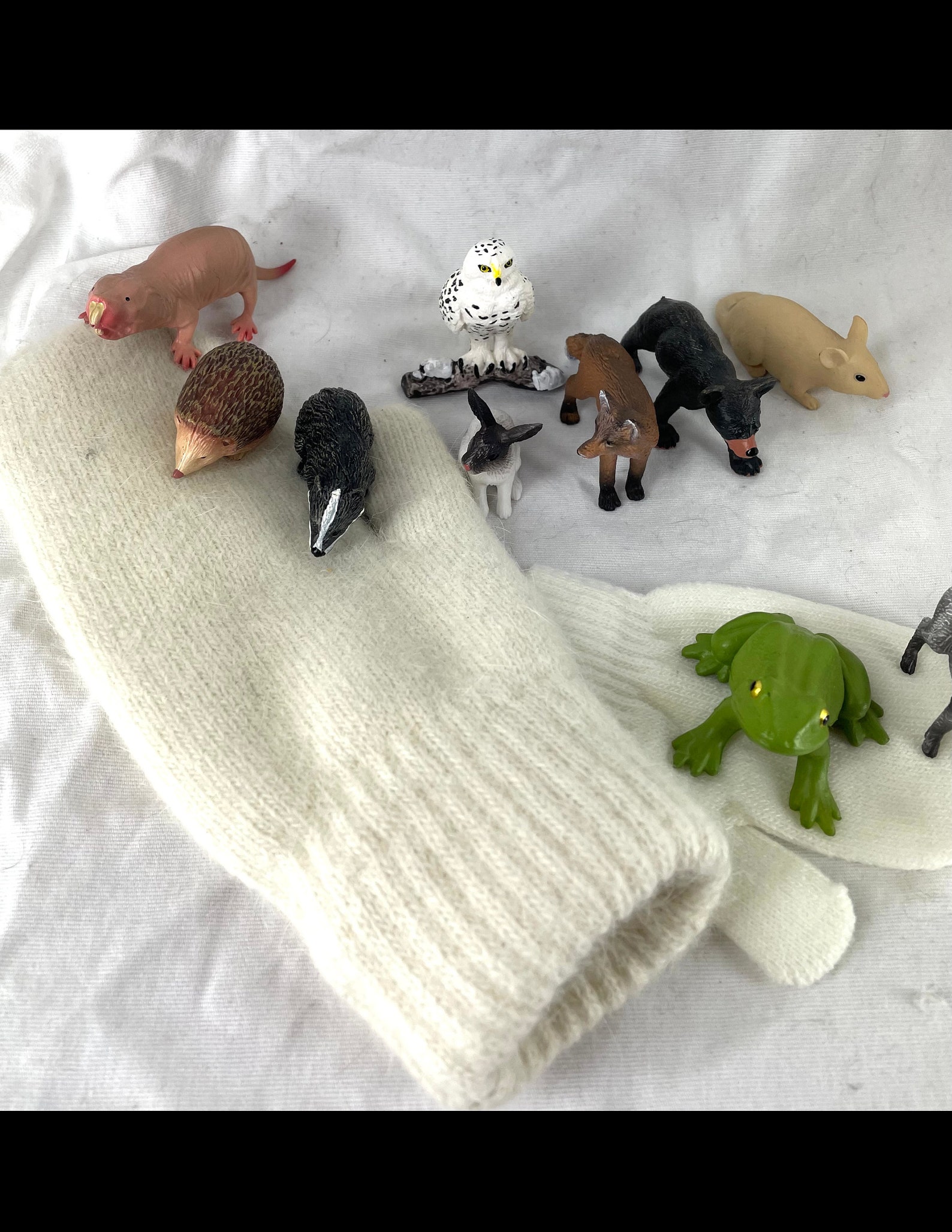 The Mitten Story Telling Box With Animals From Brett and - Etsy