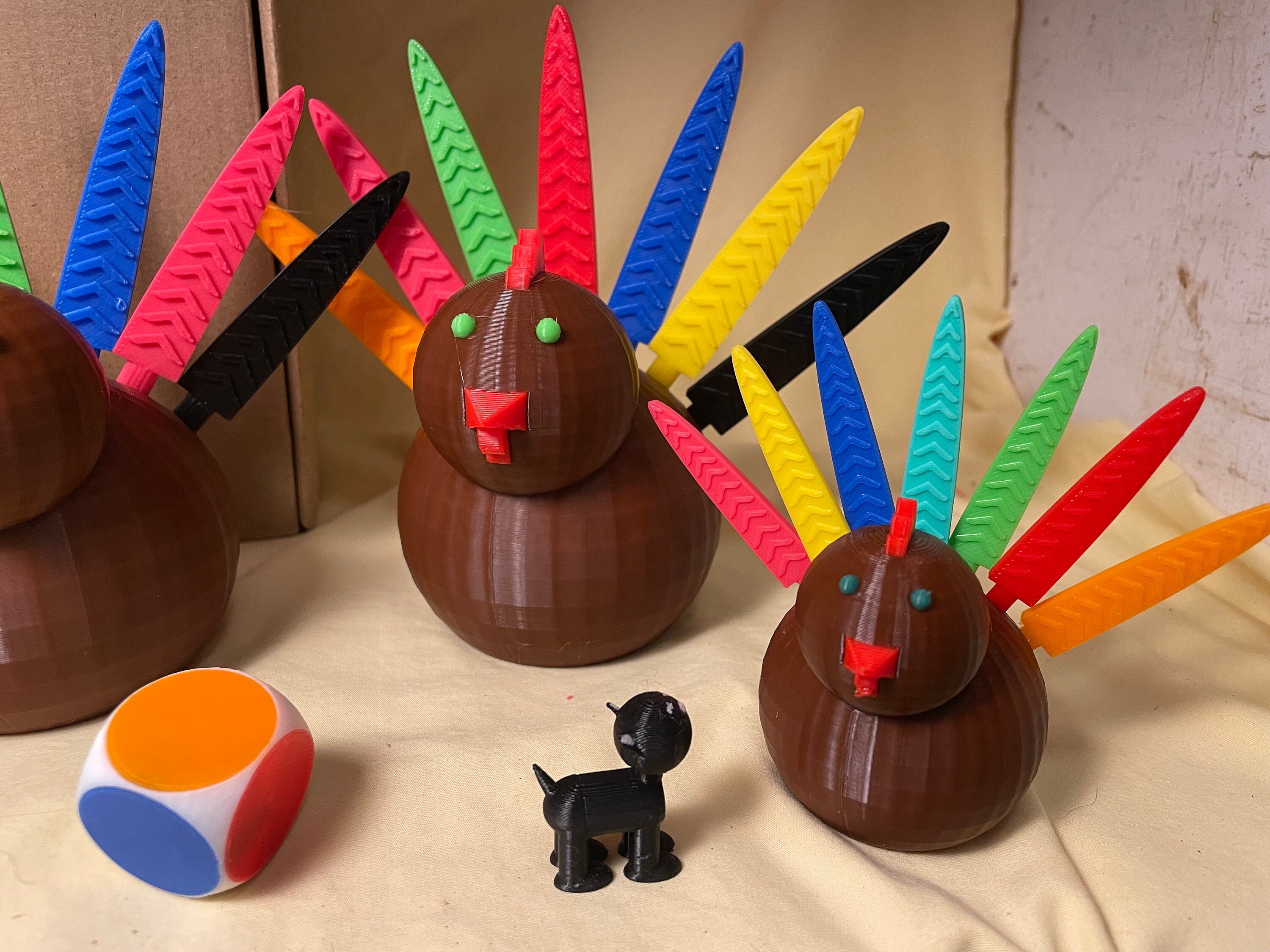 Terrific Turkeys Roll a Feather Game - Etsy