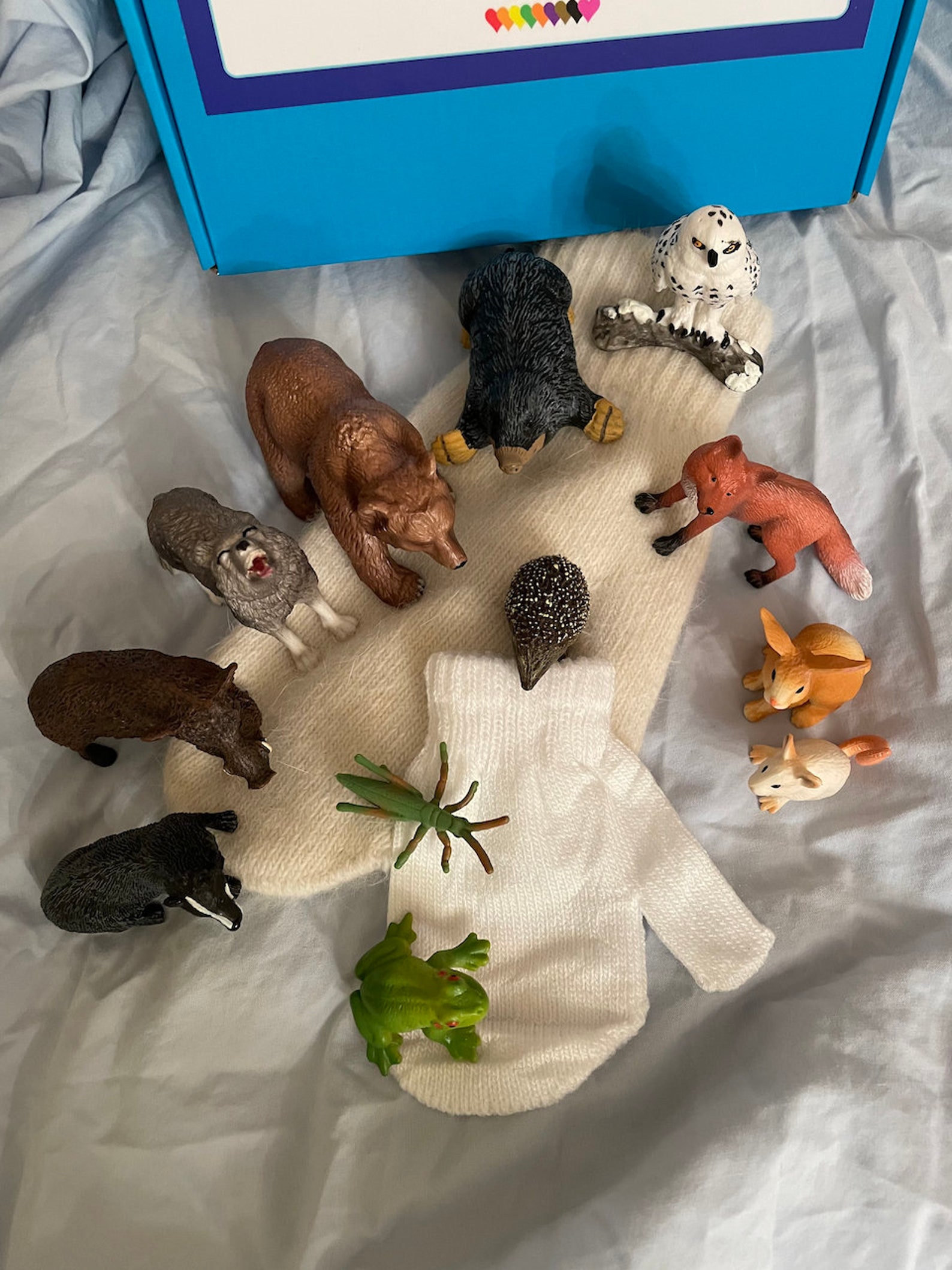 The Mitten Story Telling Box With Animals From Brett and Tresselt ...