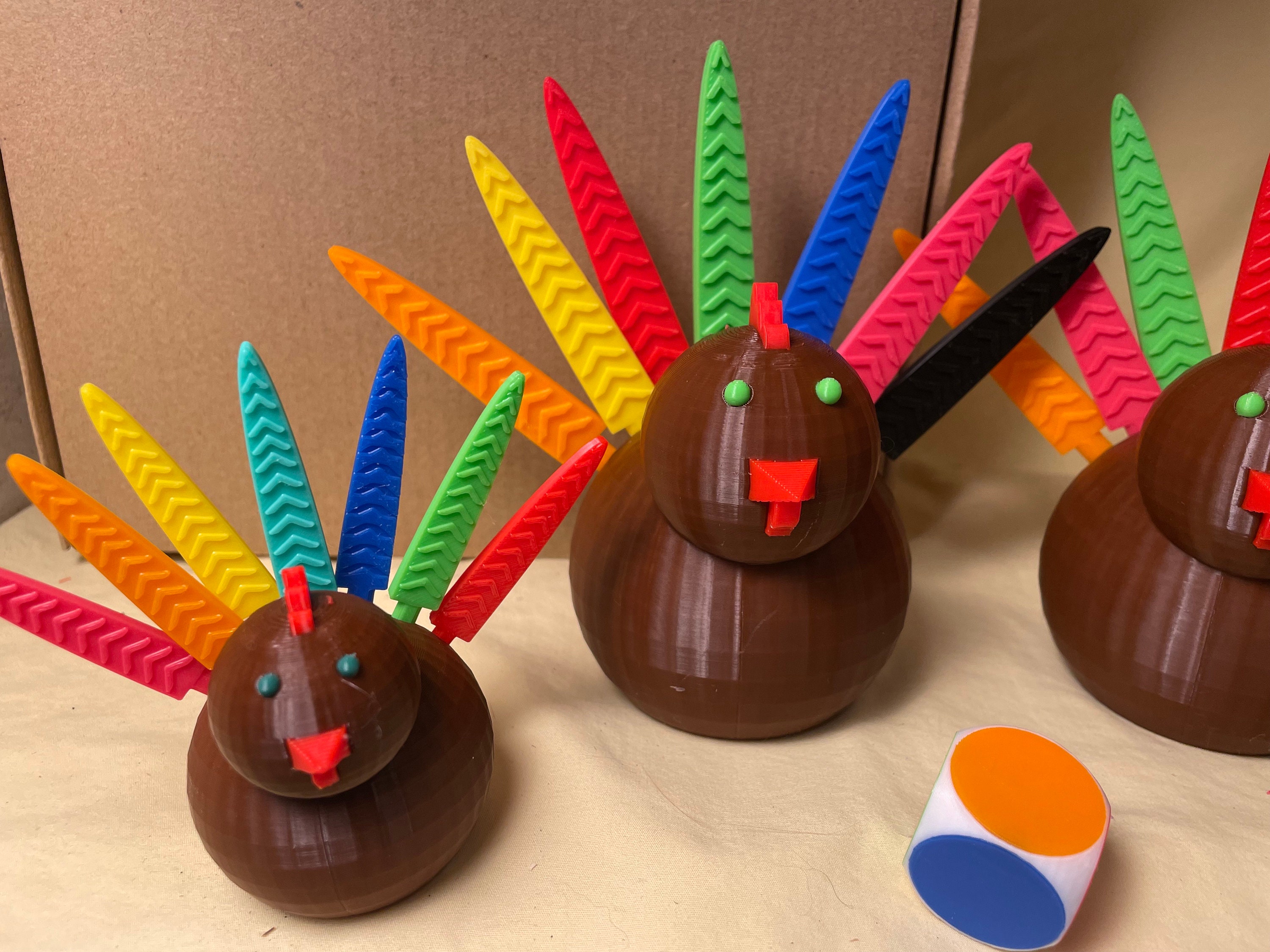 Terrific Turkeys Roll a Feather Game - Etsy