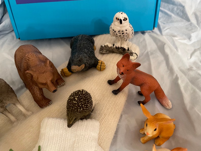 The Mitten Story Telling Box With Animals From Brett and Tresselt ...