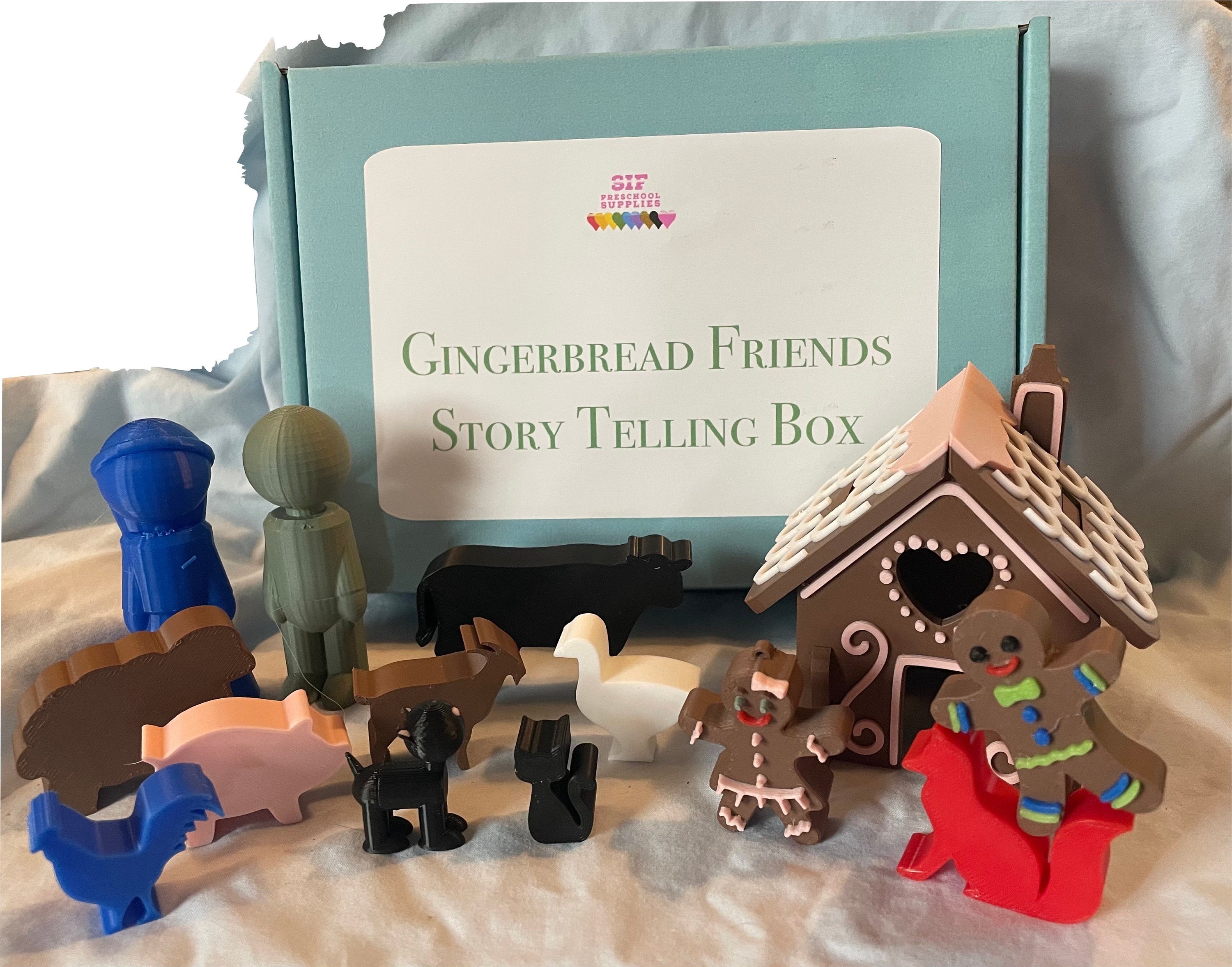 Gingerbread Friends Story Telling Box - Etsy