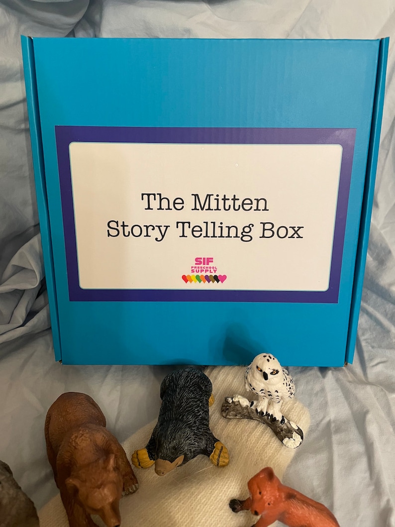 The Mitten Story Telling Box With Animals From Brett and Tresselt ...