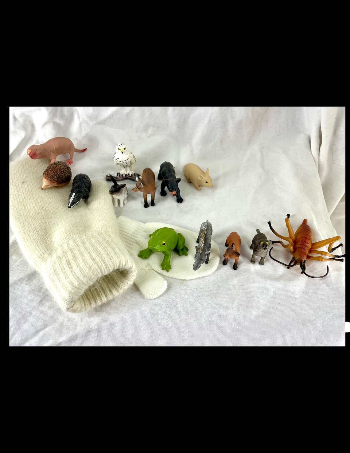 The Mitten Story Telling Box With Animals From Brett and - Etsy