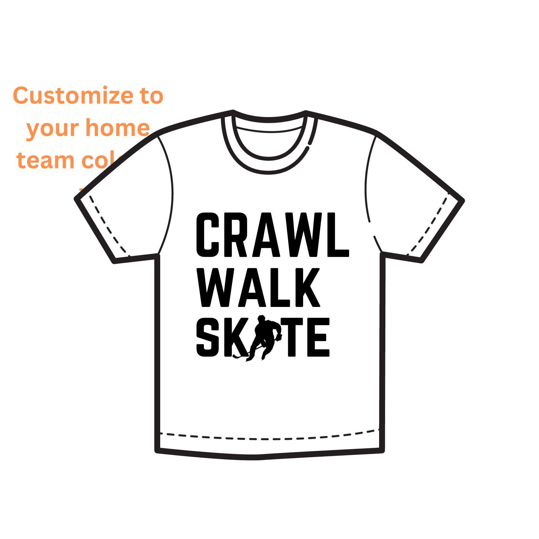 Crawl Walk Skate Customizable Hockey SVG Crawl Walk Skate SVG Hockey ...