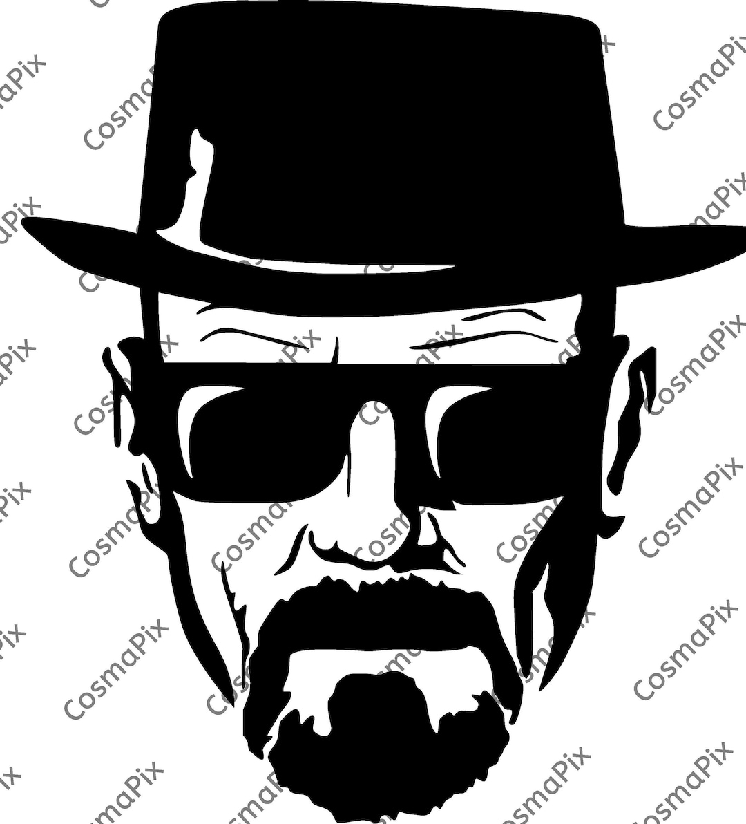 Walter White Svg, Breaking Bad Svg, Heisenberg - Etsy México