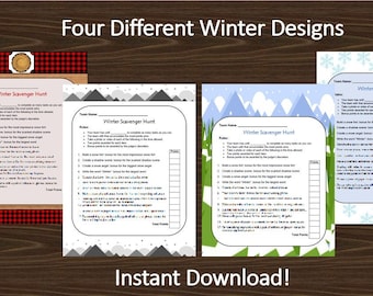 Snowflake Scavenger Hunt - Etsy