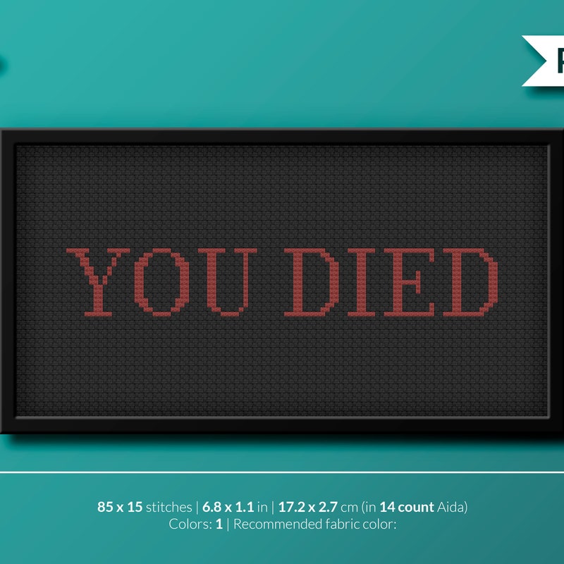 You Died Screen - Etsy