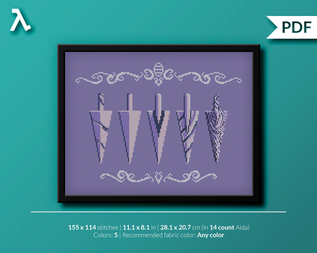 Hollow Knight - Nails - Videogame - Cross Stitch Pattern (instant ...
