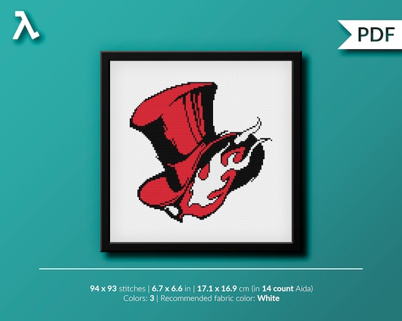 Persona 5 Phantom Thieves Videogame Cross Stitch Pattern - Etsy