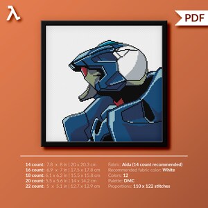 Evangelion EVA-01 02 00 Anime Manga Cross Stitch Pattern instant ...