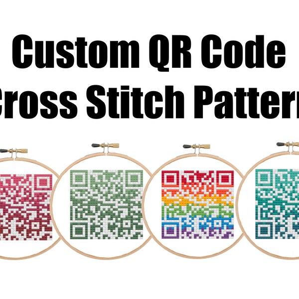 Cross Stitch Qr Code Pattern - Etsy