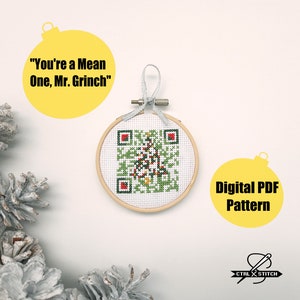 Christmas QR Code Cross Stitch Pattern Bundle #2, Play Songs on Youtube ...