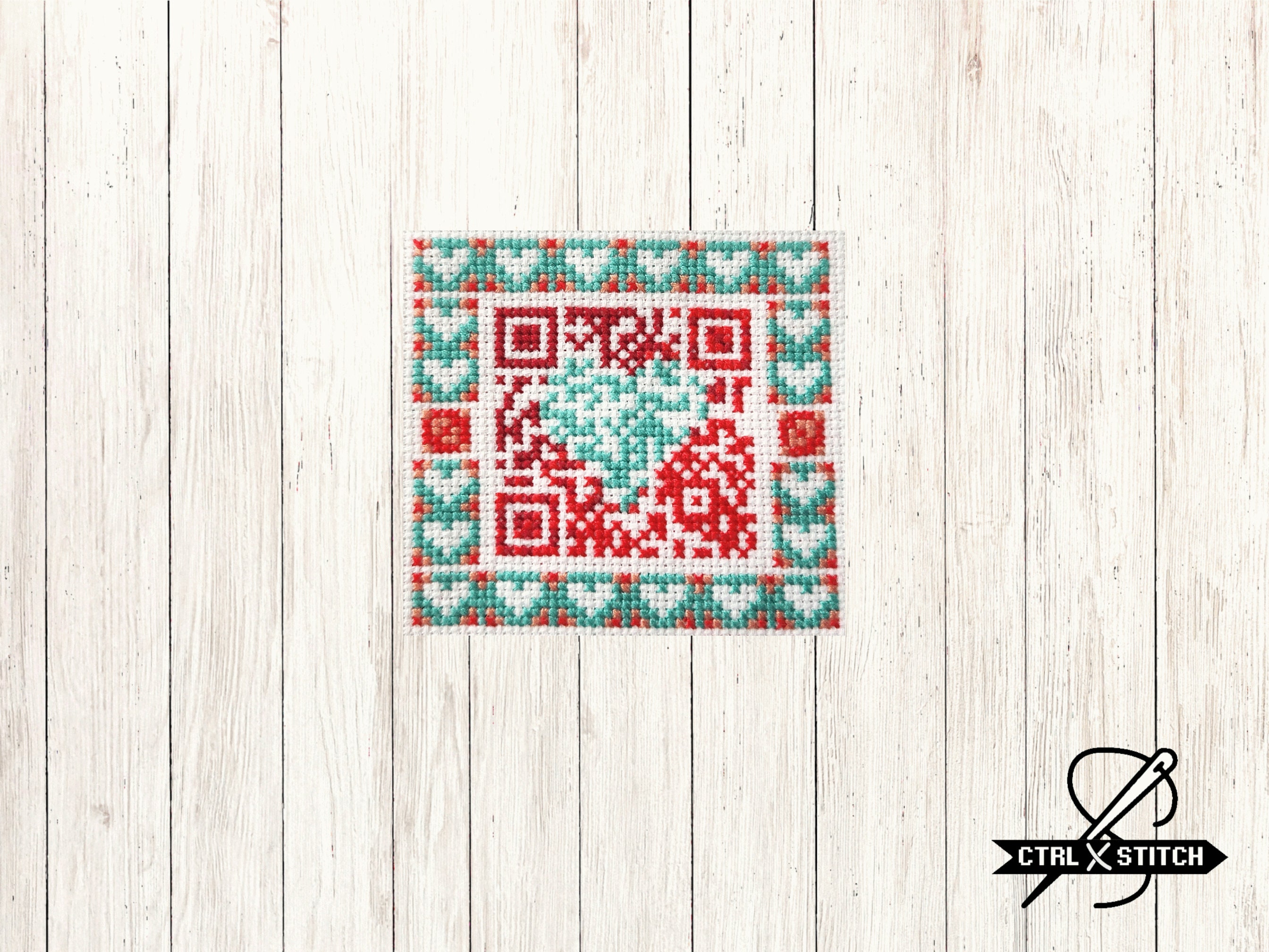 Rick Roll Valentine QR Code Cross Stitch Pattern Plays - Etsy