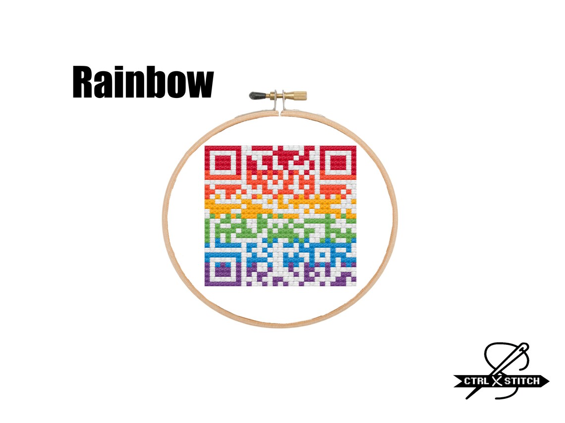 Custom QR Code Cross Stitch Pattern Personalized Digital PDF - Etsy Canada