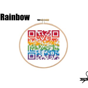 Custom QR Code Cross Stitch Pattern; Personalized Digital PDF Pattern ...