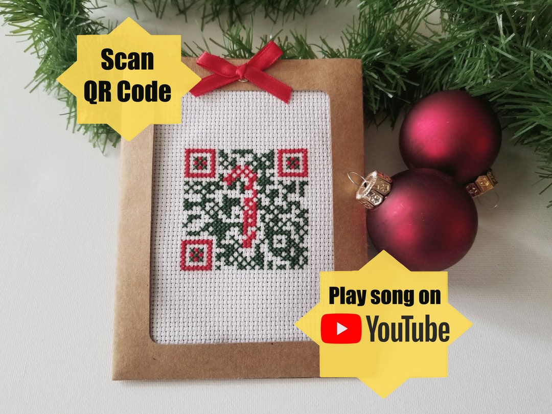 Mariah Carey Christmas Song QR Code Cross Stitch Pattern, "all I Want ...