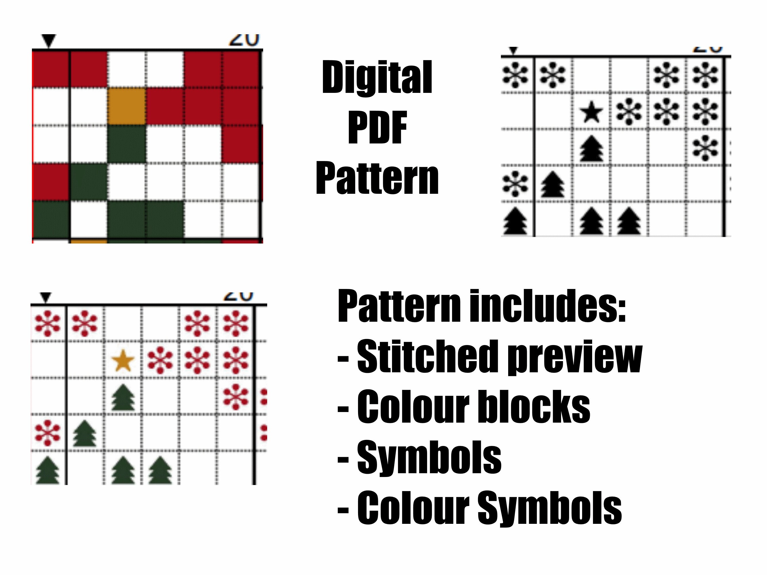 Custom Christmas Song QR Code Cross Stitch Pattern - Etsy