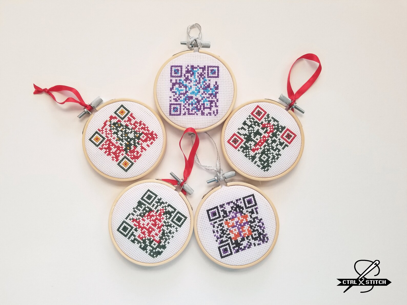 Christmas QR Code Cross Stitch Pattern Bundle Play Songs on - Etsy