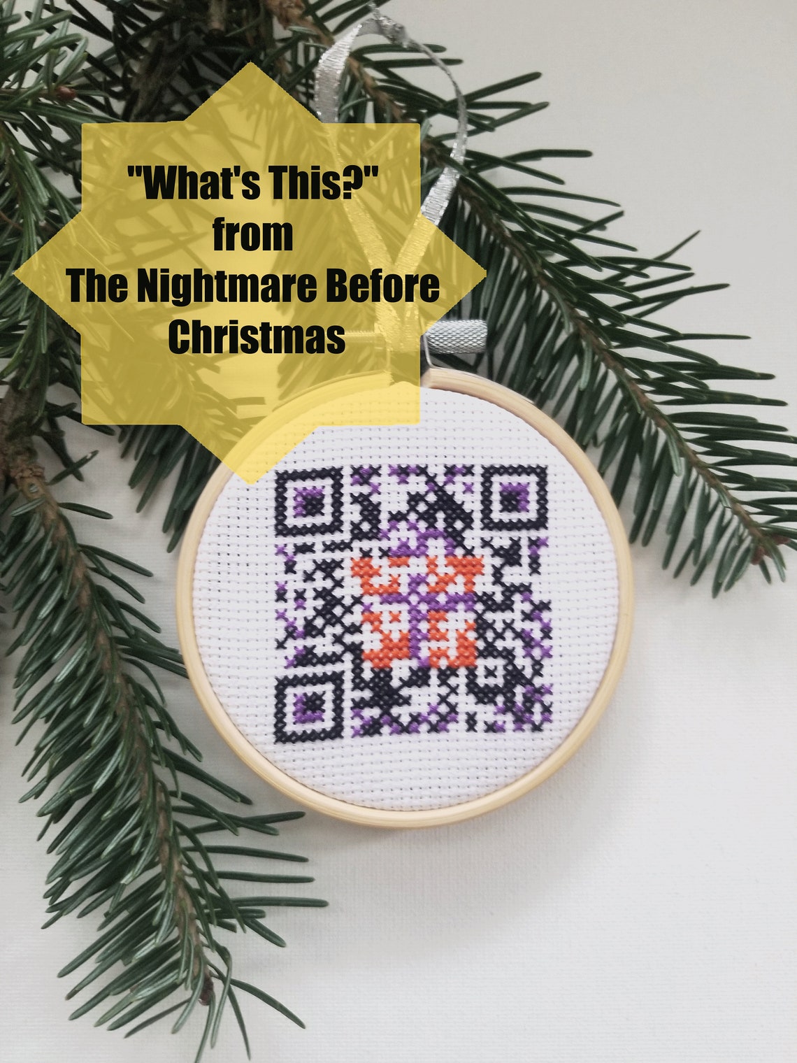 Nightmare Before Christmas QR Code Cross Stitch Pattern Plays - Etsy Canada