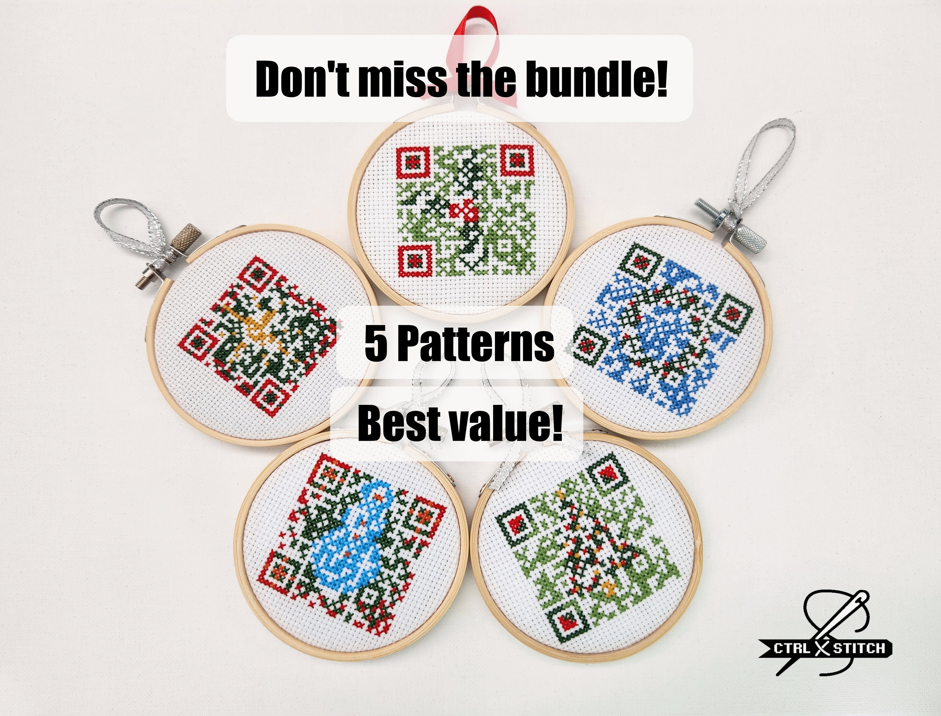 You're a Mean One Mr. Grinch QR Code Cross Stitch - Etsy