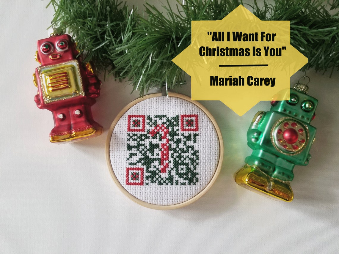 Christmas QR Code Cross Stitch Pattern Bundle Play Songs on - Etsy