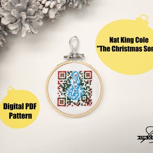 Christmas QR Code Cross Stitch Pattern Bundle #2, Play Songs on Youtube ...