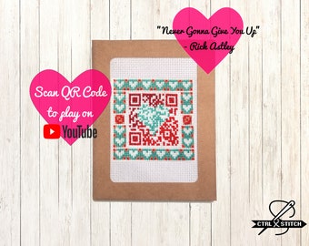 QR Code Rick Roll Pattern - Etsy