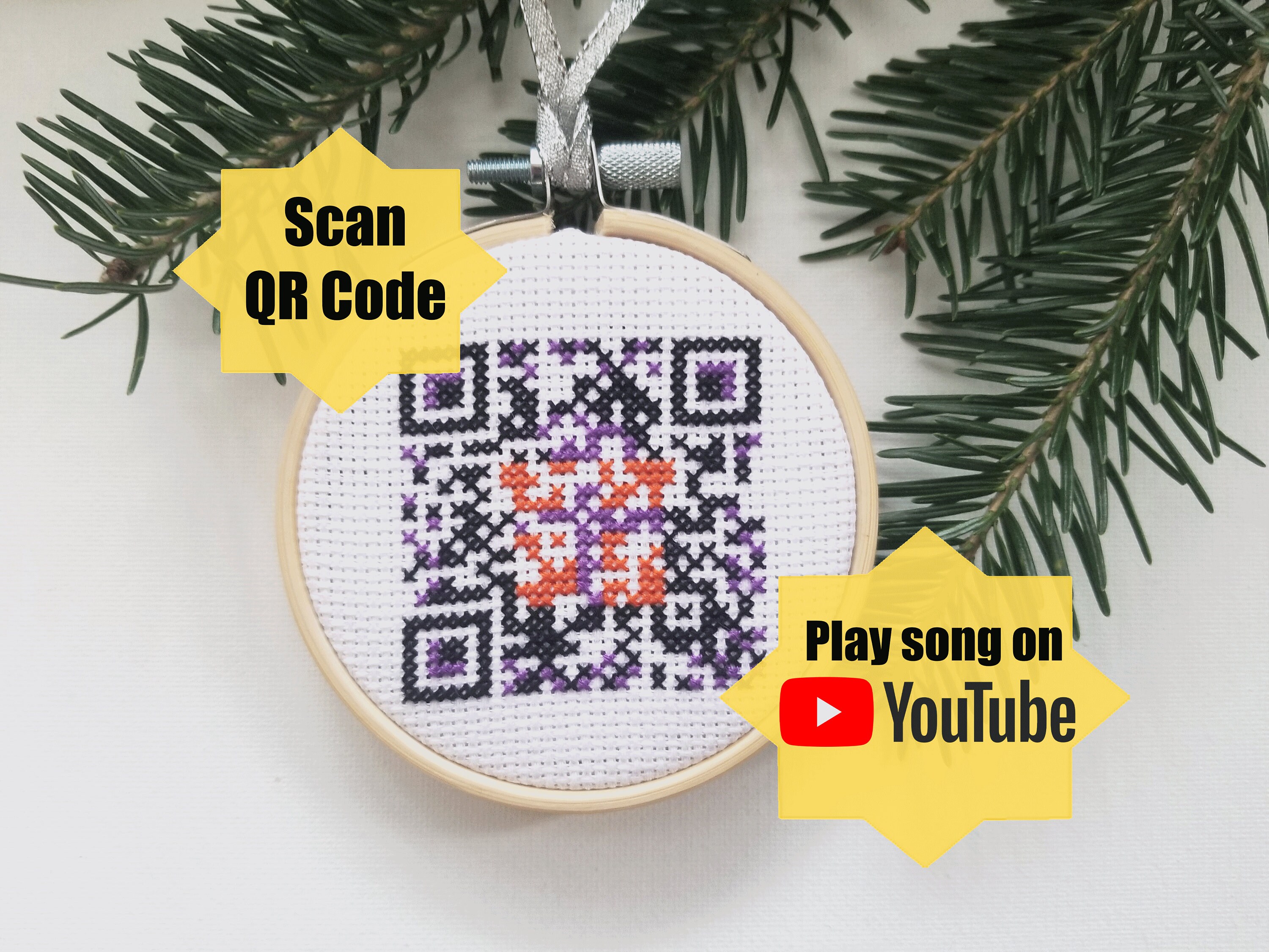 Nightmare Before Christmas QR Code Cross Stitch Pattern Plays - Etsy Canada