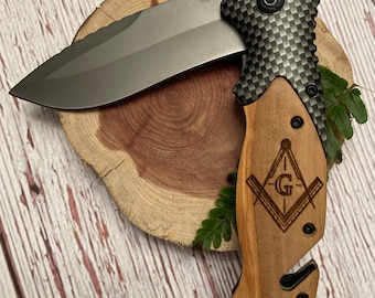 Masonic Pocket Knife. Masonic Fishing Knife. Masonic Camping Knife ...