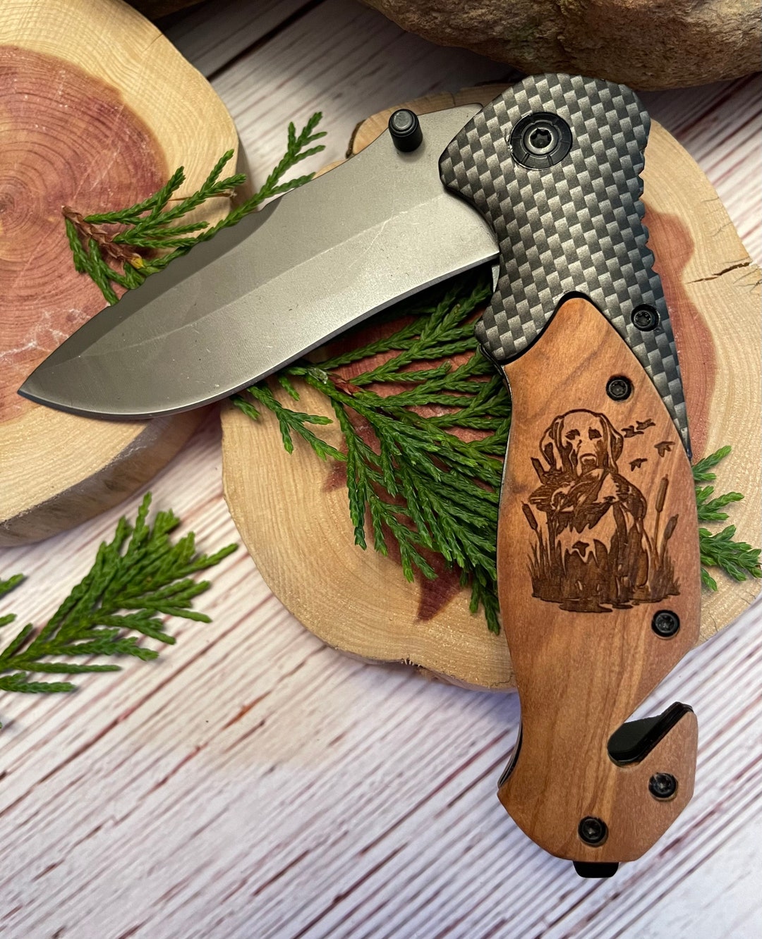 Duck Hunting (DOG & DUCK) Knife - Etsy