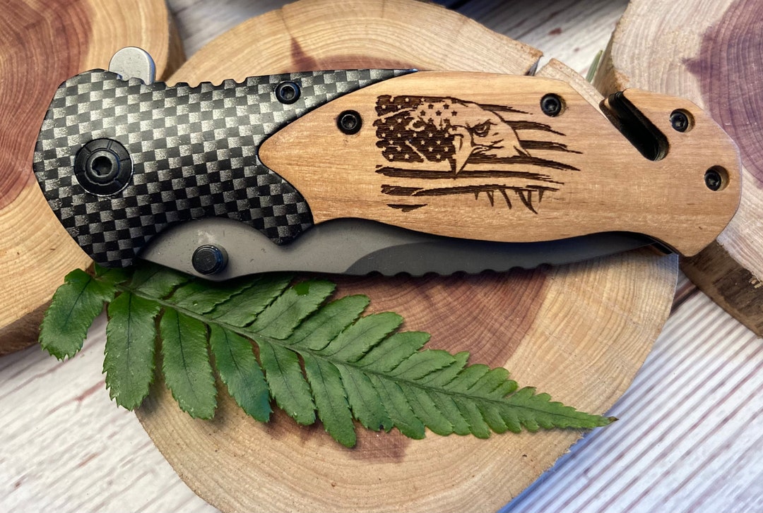 Flag With Eagle Knife - Etsy