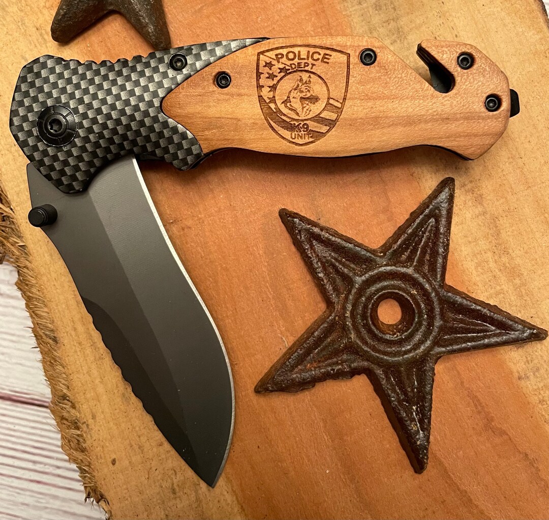 K9 Unit/police Badge Knife - Etsy