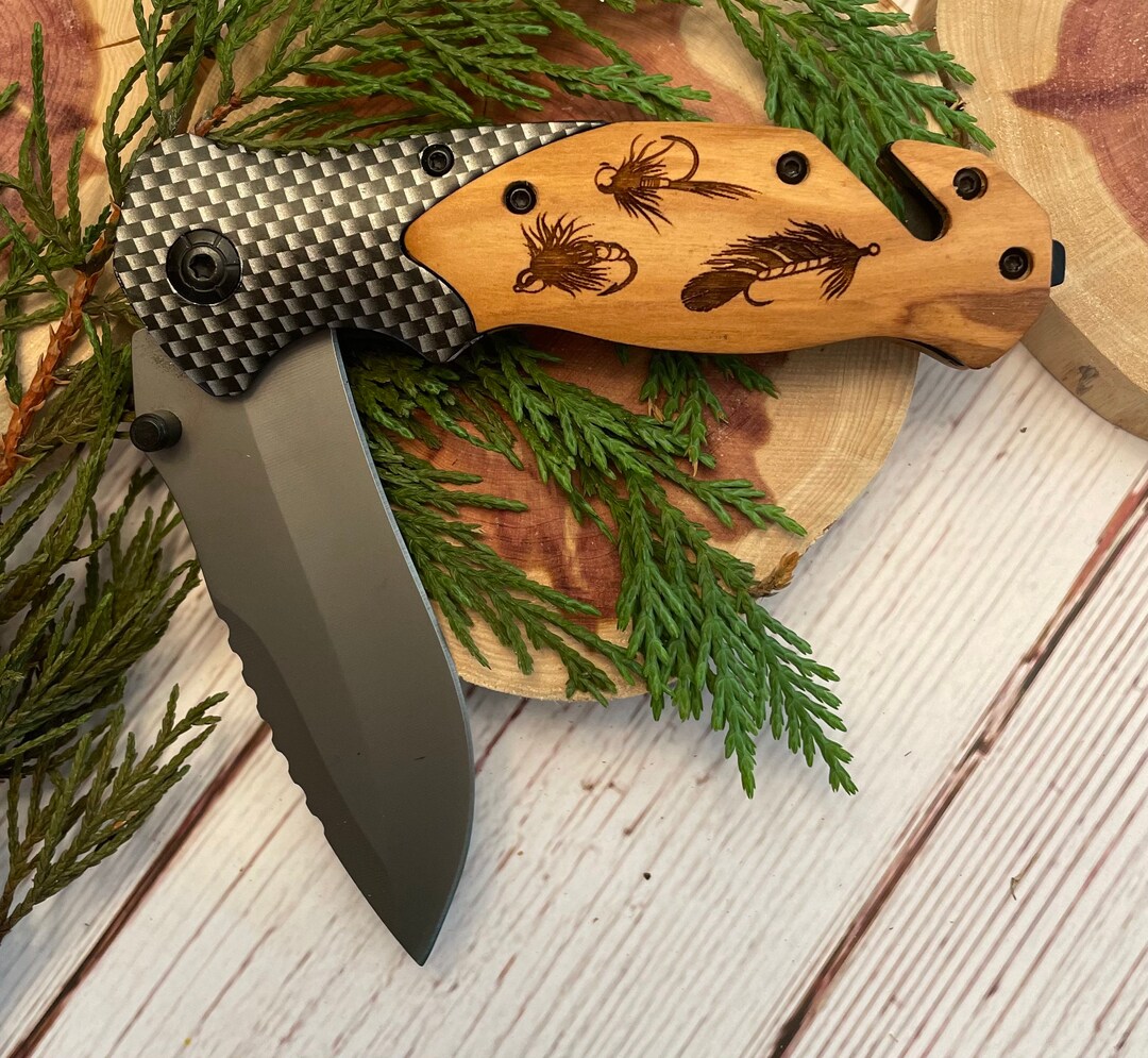Fishing -triple Fly Knife - Etsy