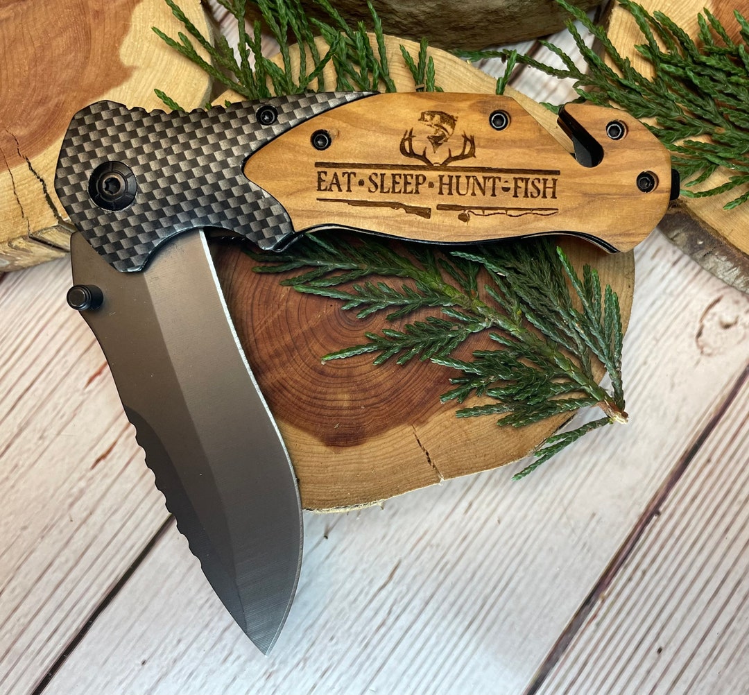 Eat Sleep Hunt Fish Knife - Etsy