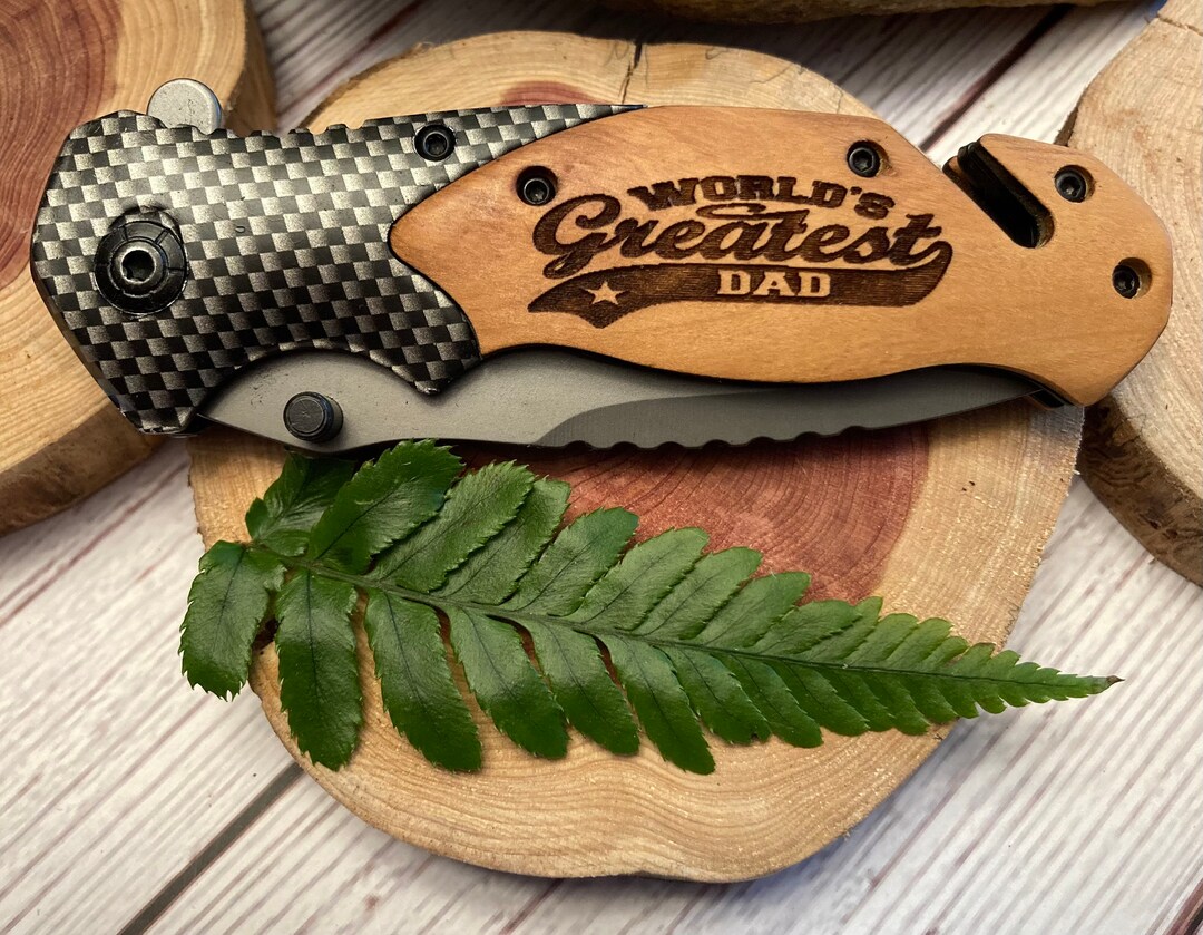 World's Greatest Dad Knife - Etsy